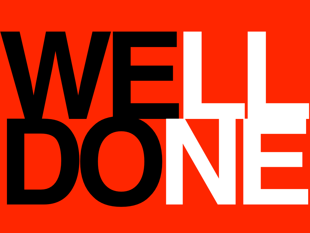 Well done. | Design Thinking by Doing